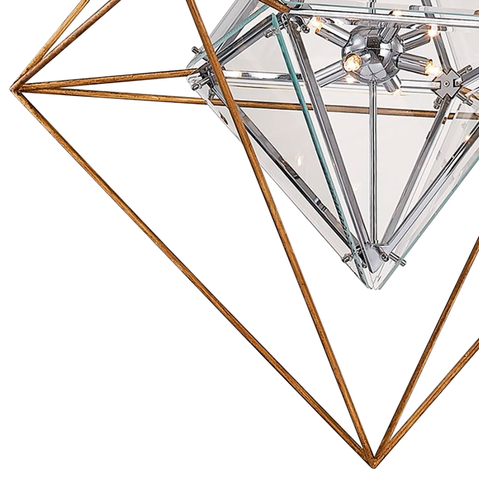 Epic 30" Wide Gold Leaf Pendant Light - #557R1 | Lamps Plus