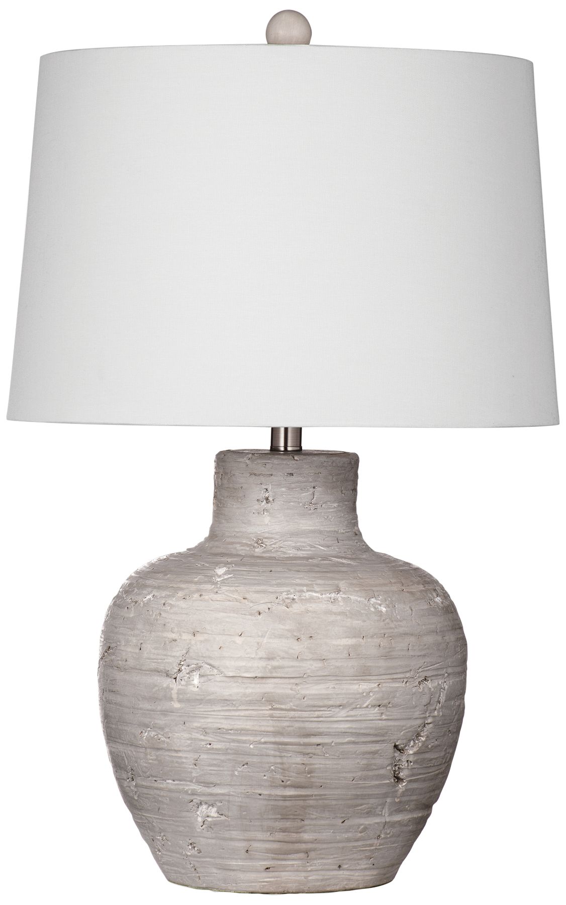Eris Distressed Gray Urn Table Lamp - #134K3 | Lamps Plus