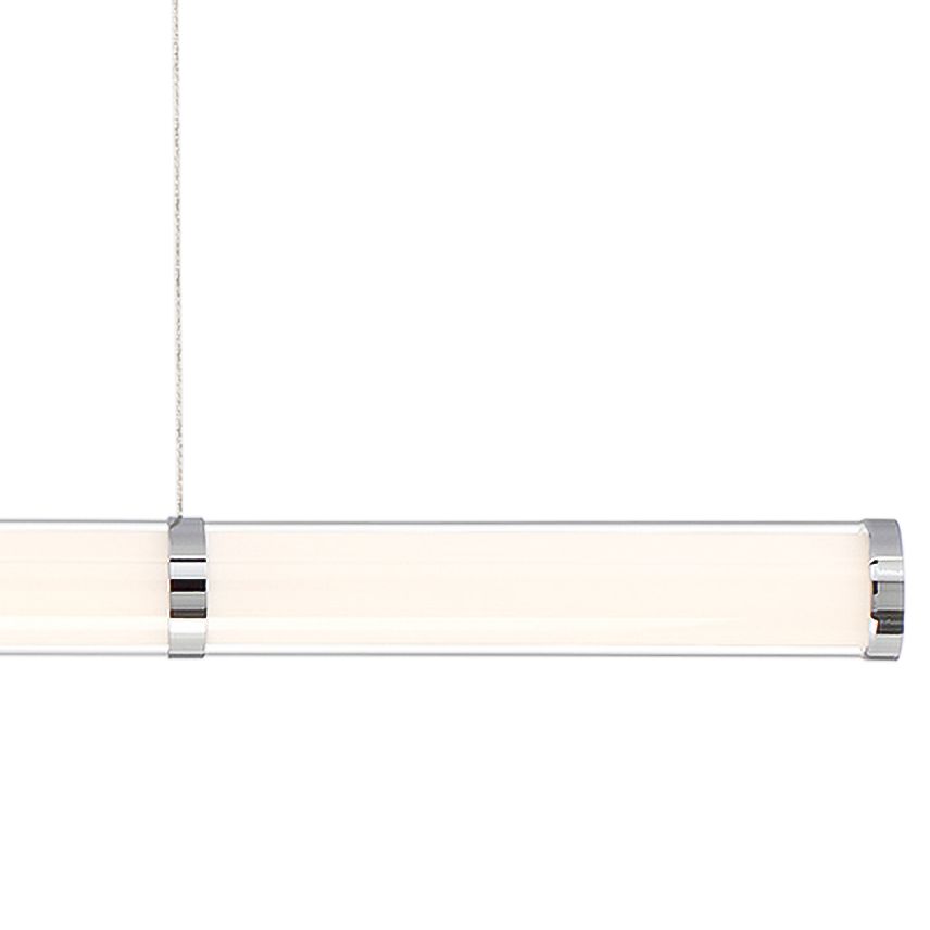 Eurofase Shaw 36" Wide Chrome LED Linear Tube Pendant Light - #79A49 ...
