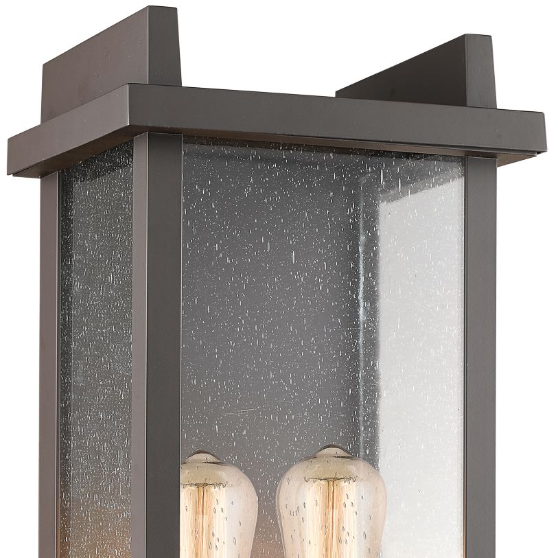 Fallow 21 3/4" High Deep Bronze Outdoor Wall Light - #308J0 | Lamps Plus