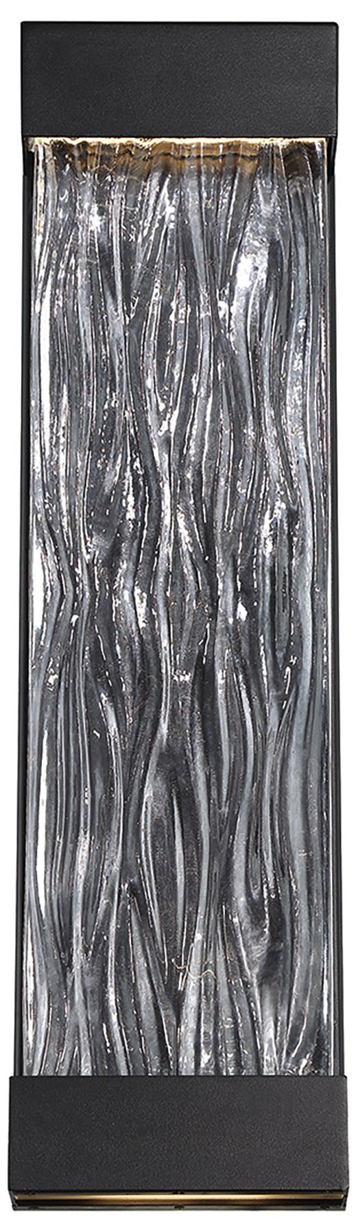 Fathom 16"H x 6"W 1-Light Outdoor Wall Light in Black - #95F43 | Lamps Plus