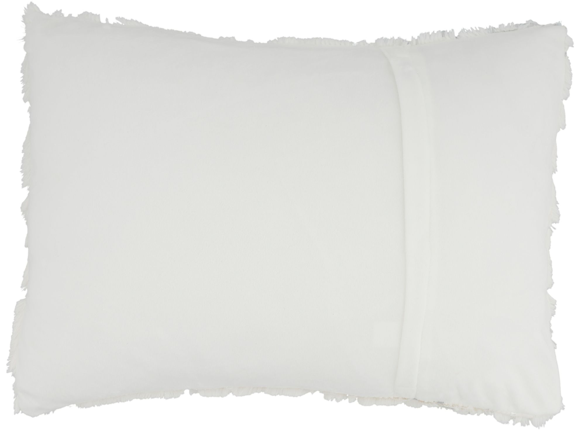 Faux Fur Ivory Silver Metallic Branches 20" x 14" Pillow - #502N3 ...