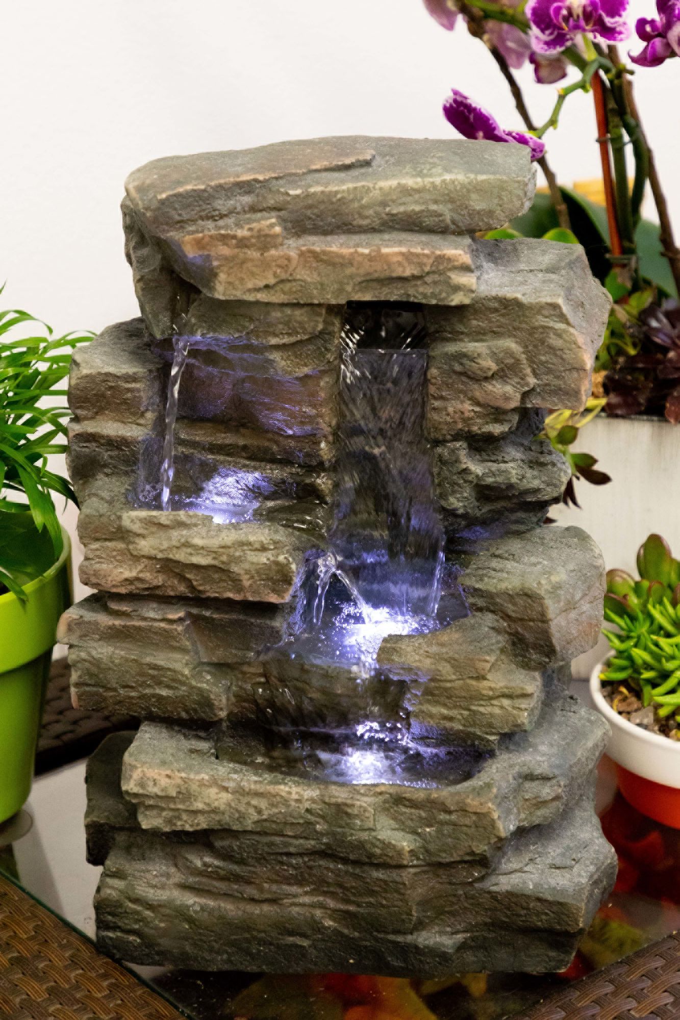 Faux Stone Waterfalls