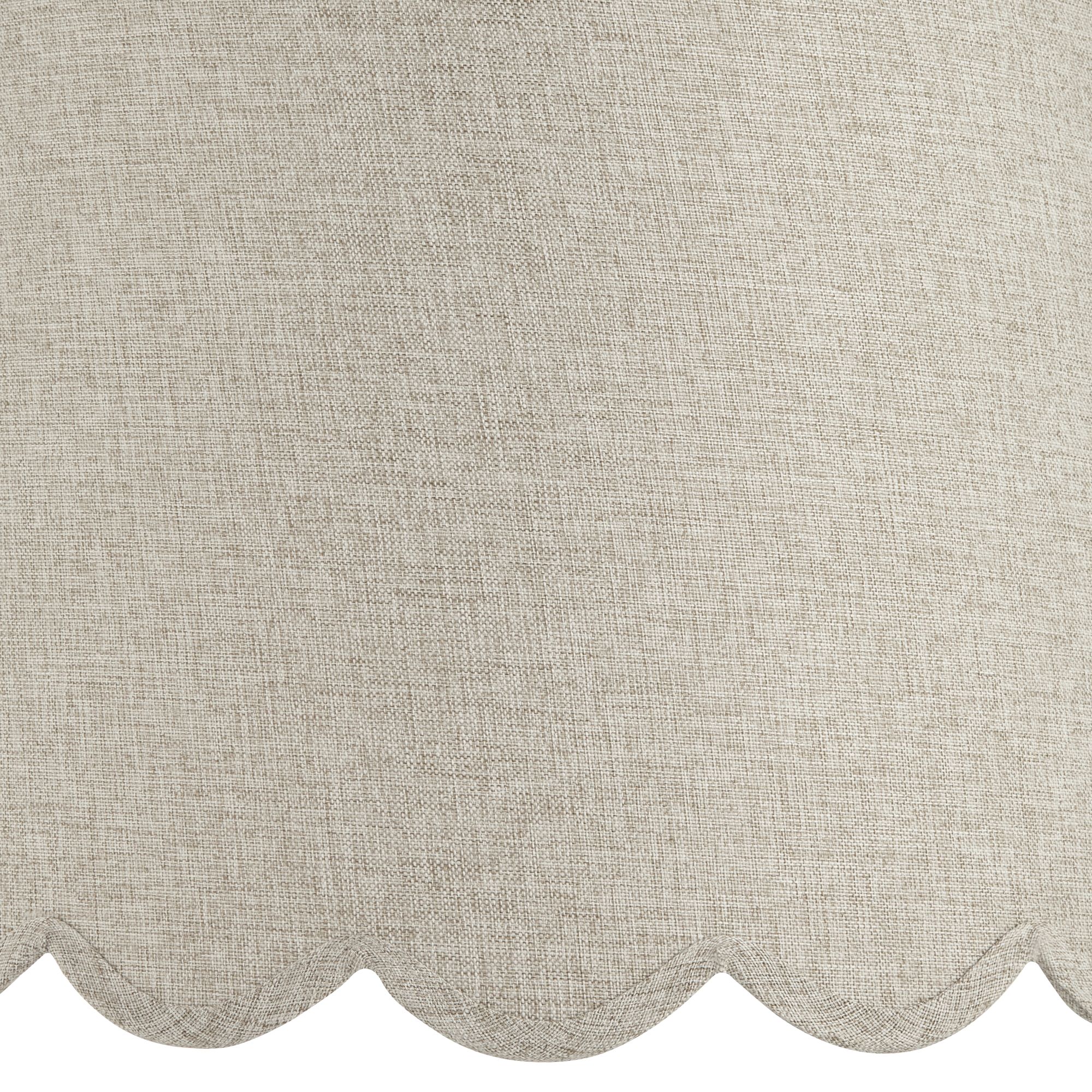 Fawn Scallop Bottom Empire Lamp Shade 13x15x11 (Spider) - #785H3 ...