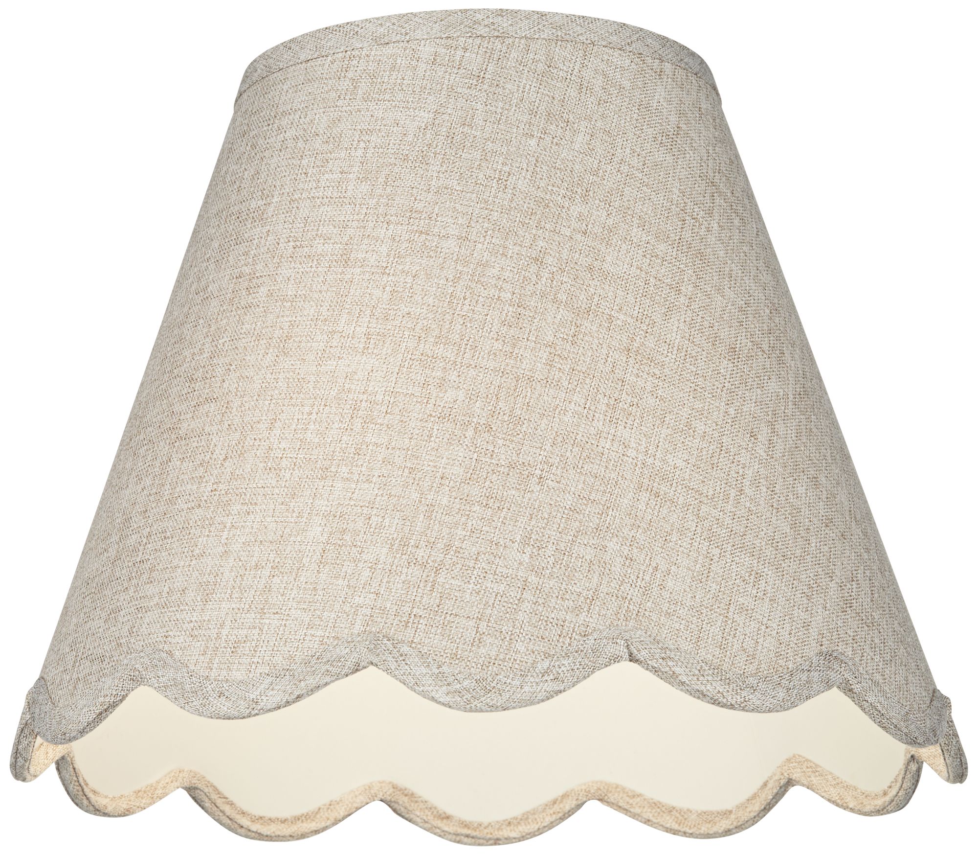 Fawn Scallop Bottom Empire Lamp Shade 6x12x9.5 (Spider) - #782H3 ...