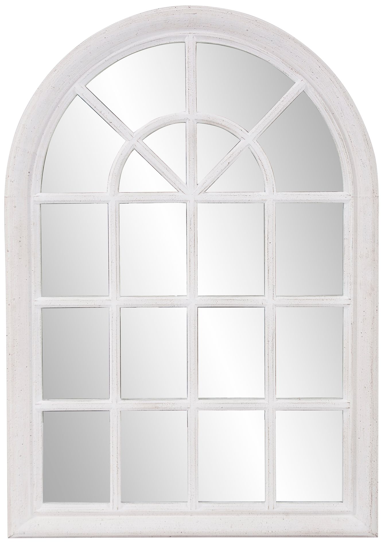White - Ivory, 37 In. To 48 In., Arch Top Mirrors | Lamps Plus