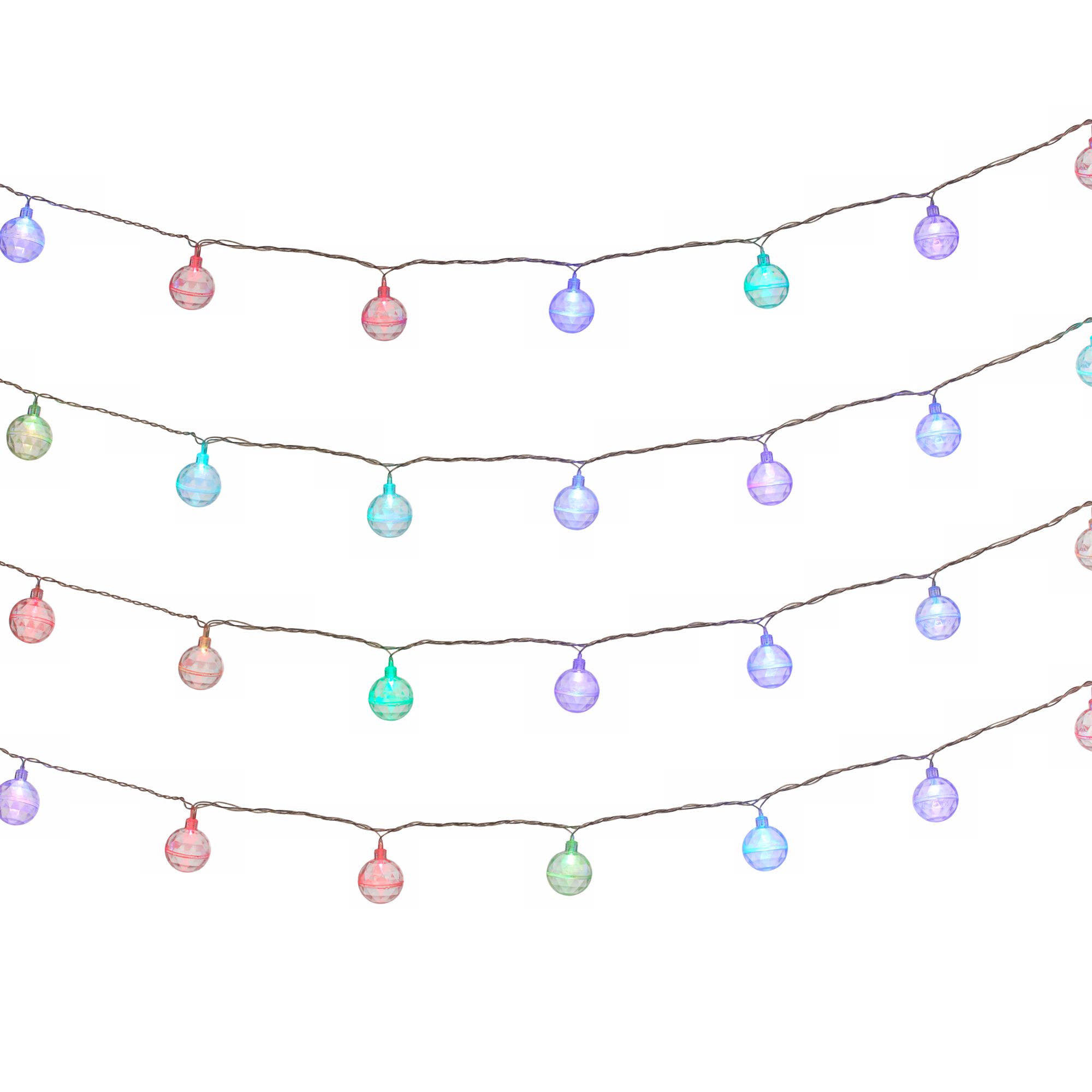 Flashing Multi-Color 16-Light LED Party String Lights - #4V723 | Lamps Plus