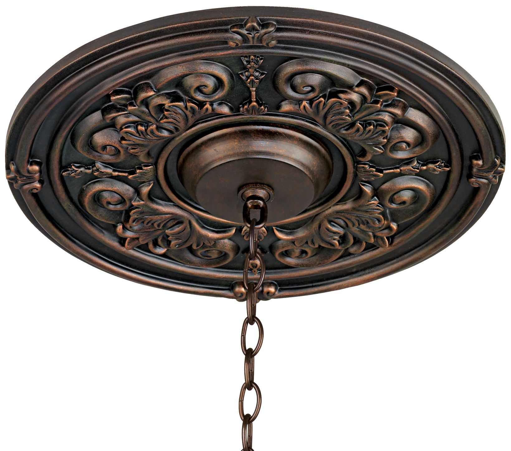 Bronze Colored Ceiling Medallion | Shelly Lighting