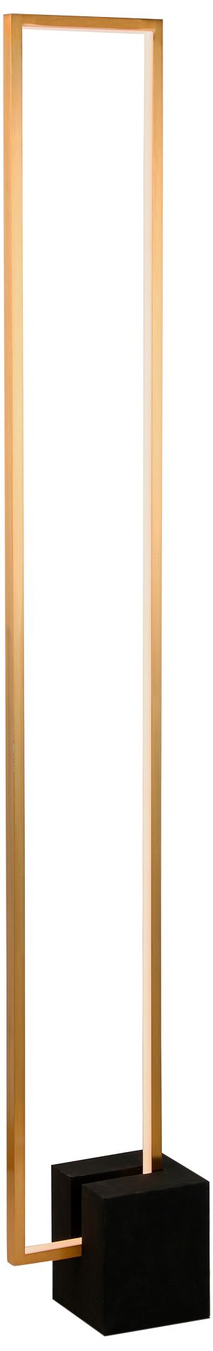 Florence Aged Brass Metal LED Floor Lamp - #954G2 | Lamps Plus