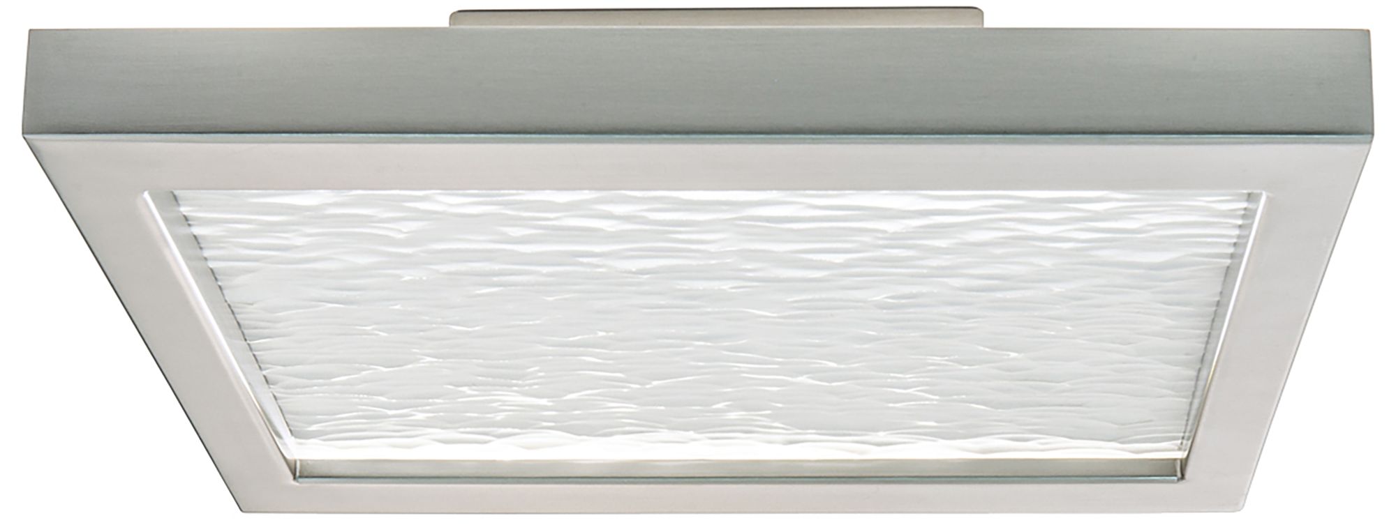 For-Square LED Flush Mount Light - Brushed Nickel - #0136F | Lamps Plus