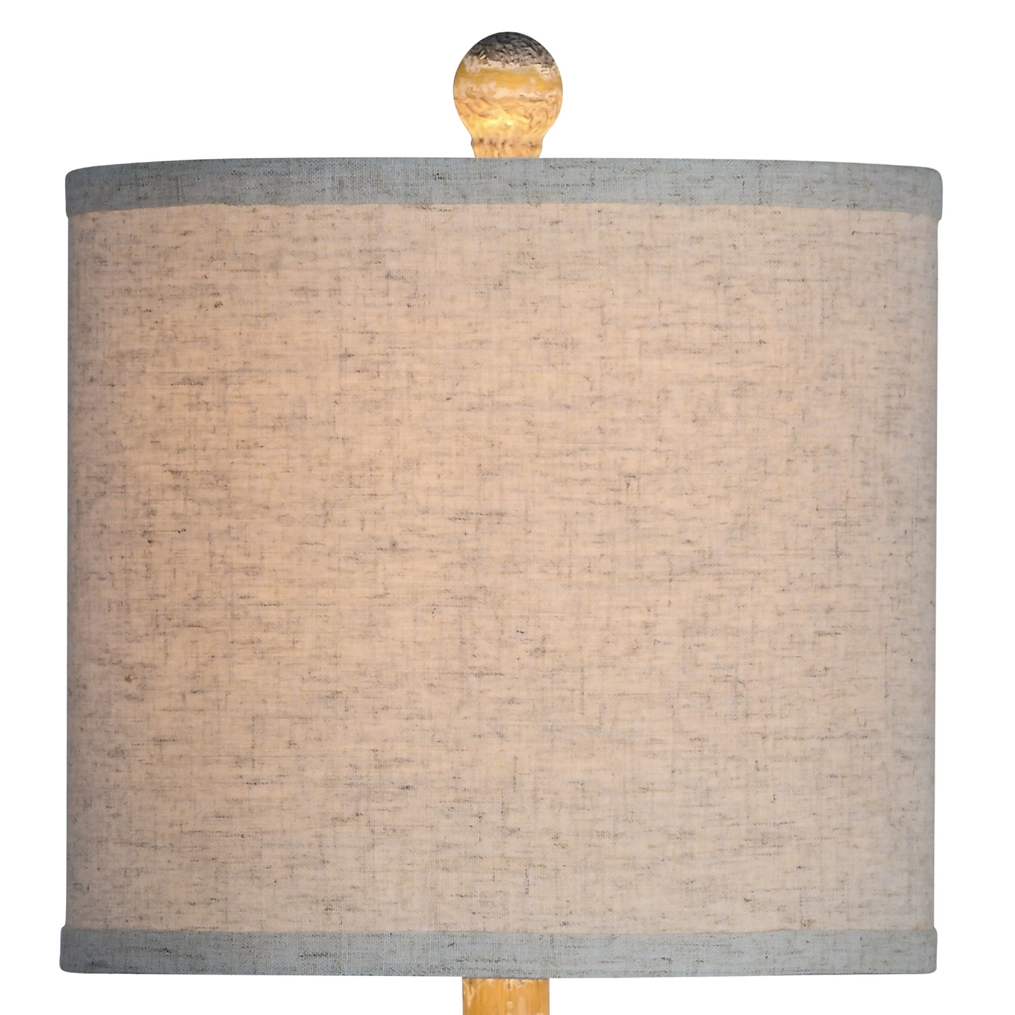 Forty West Kitty 32" Distressed Rich Gray Buffet Table Lamps Set of 2 ...