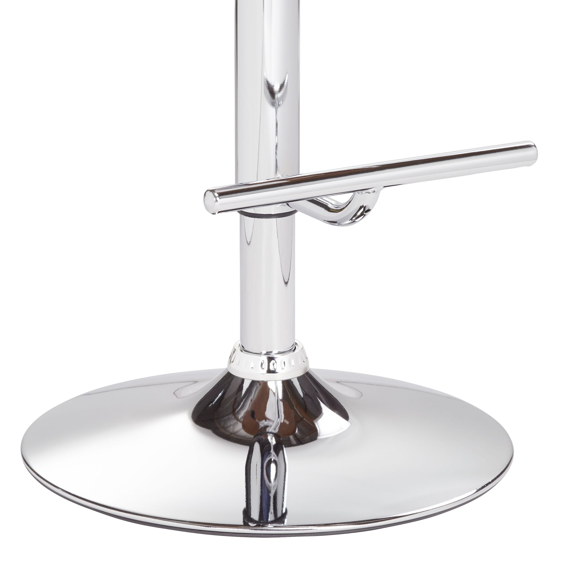 Francesca Black Faux Leather Modern Adjustable Swivel Barstool - #8F147 ...