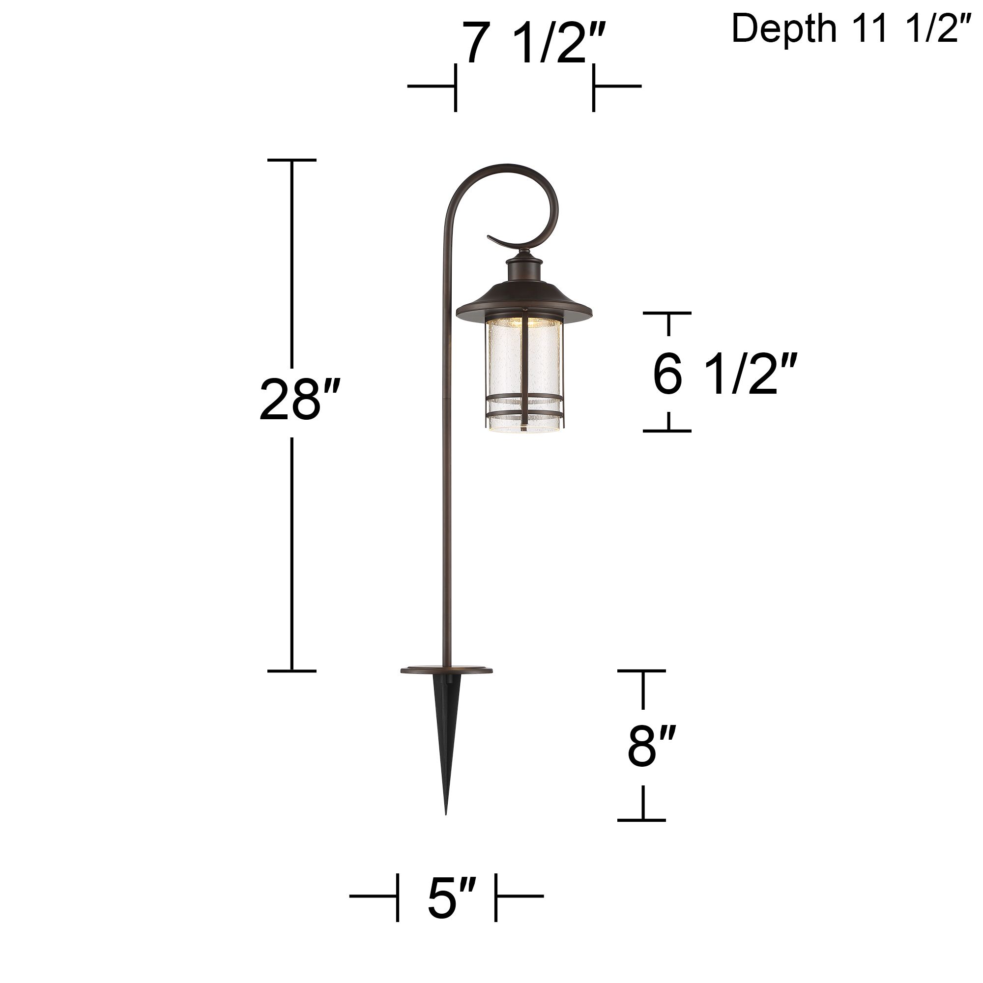 Galt 28" High Oil-Rubbed Bronze LED Landscape Path Light - #78D47 ...
