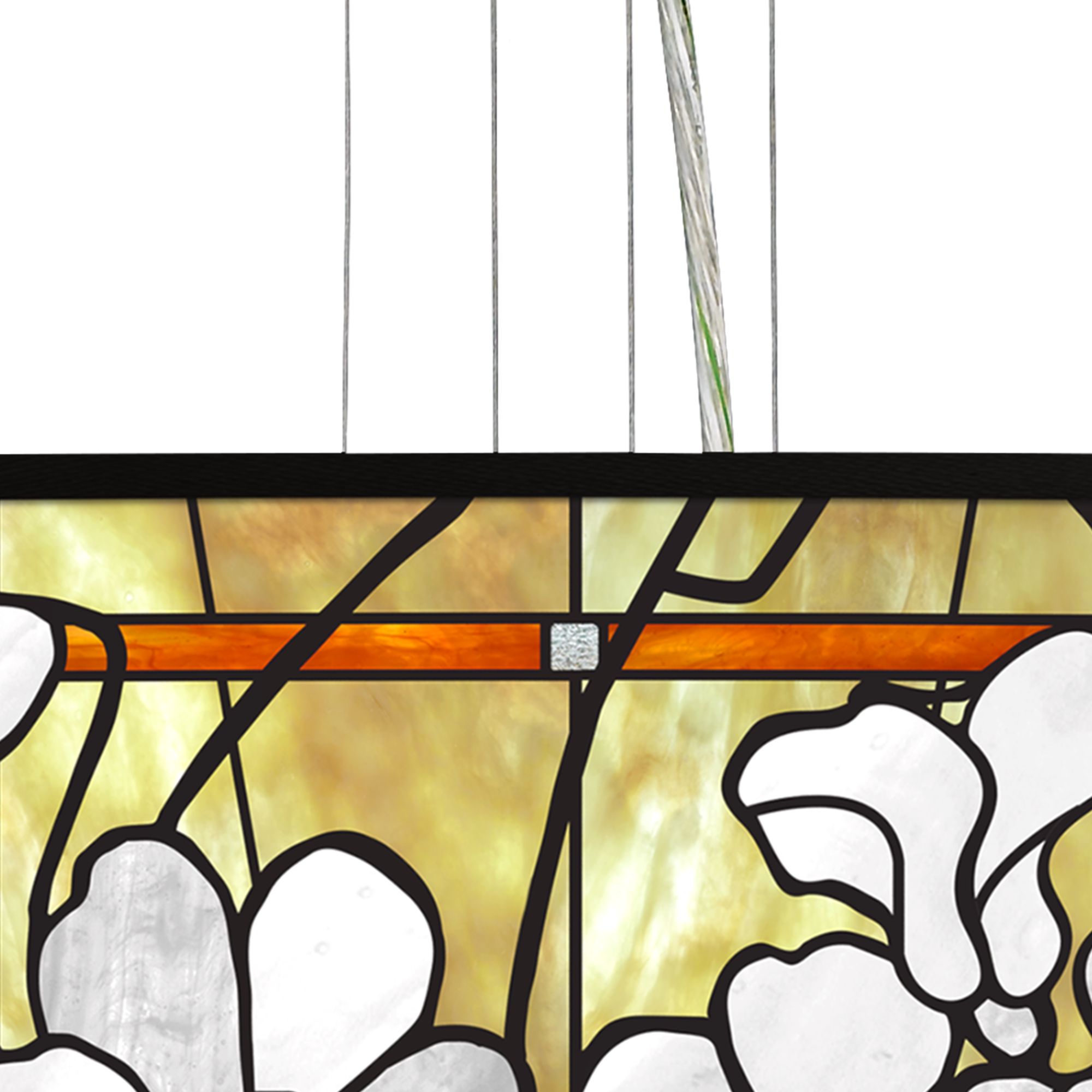 Giclee Gallery Magnolia Mosaic 24" Wide 4-Light Pendant Chandelier ...