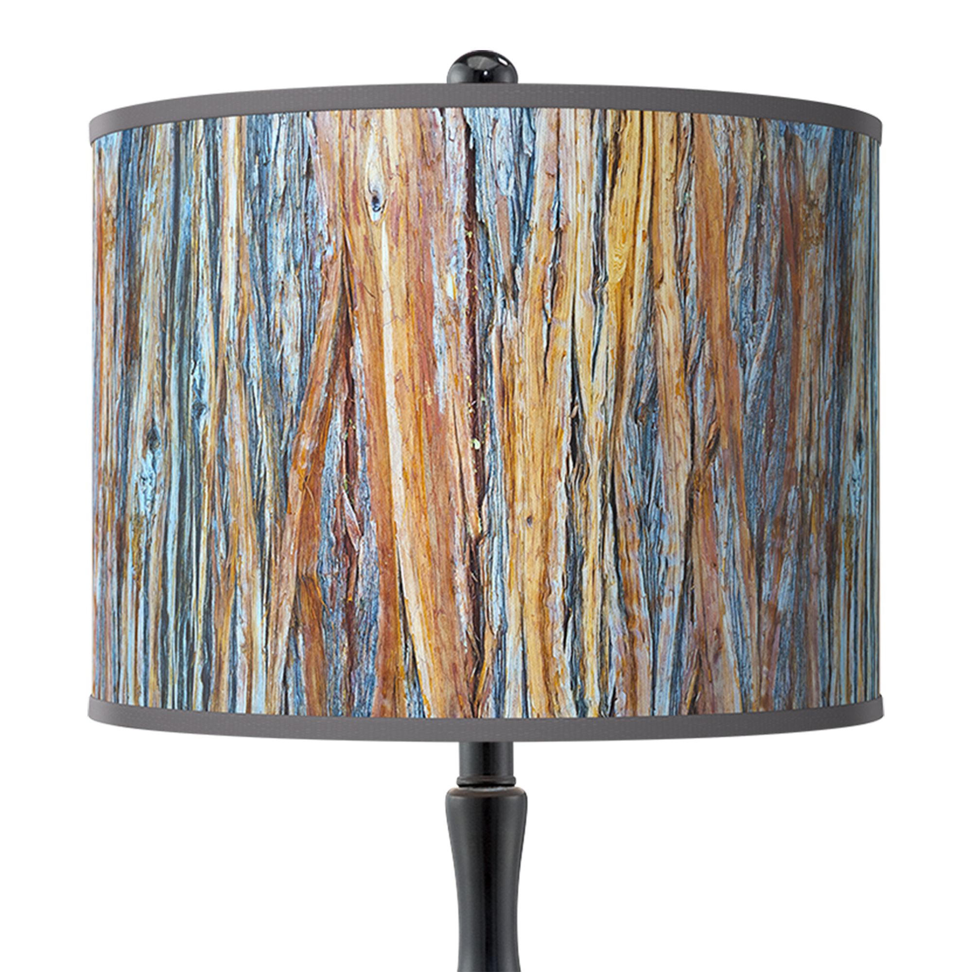 Giclee Gallery Paley 29" High Striking Bark Shade Black Table Lamp ...