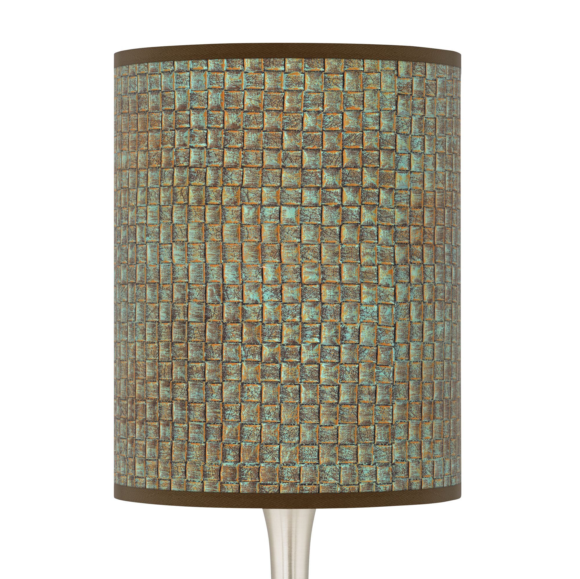 Giclee Glow Droplet 23 1/2" Interweave Patina Shade Modern Table Lamp - #831C0 | Lamps Plus