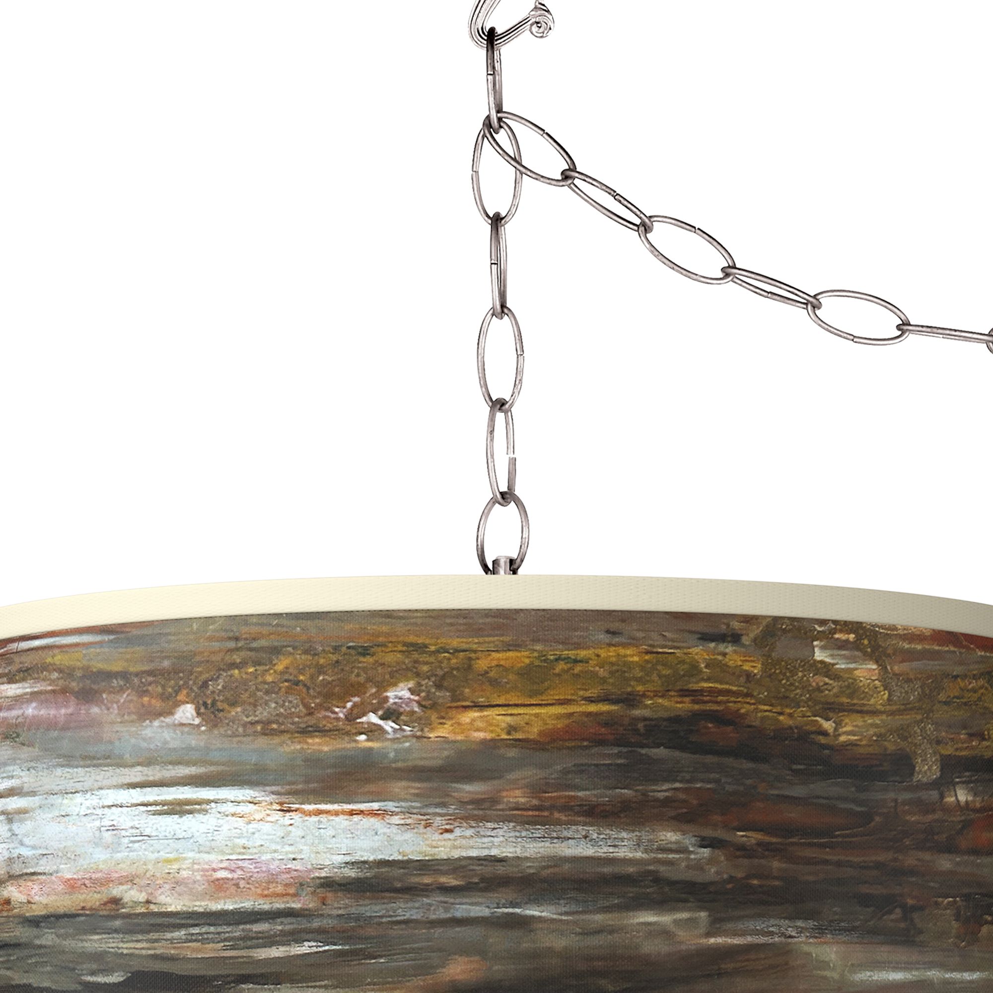 Giclee Glow Embracing Change Shade 13 1/2" Wide Plug-In Swag Pendant ...