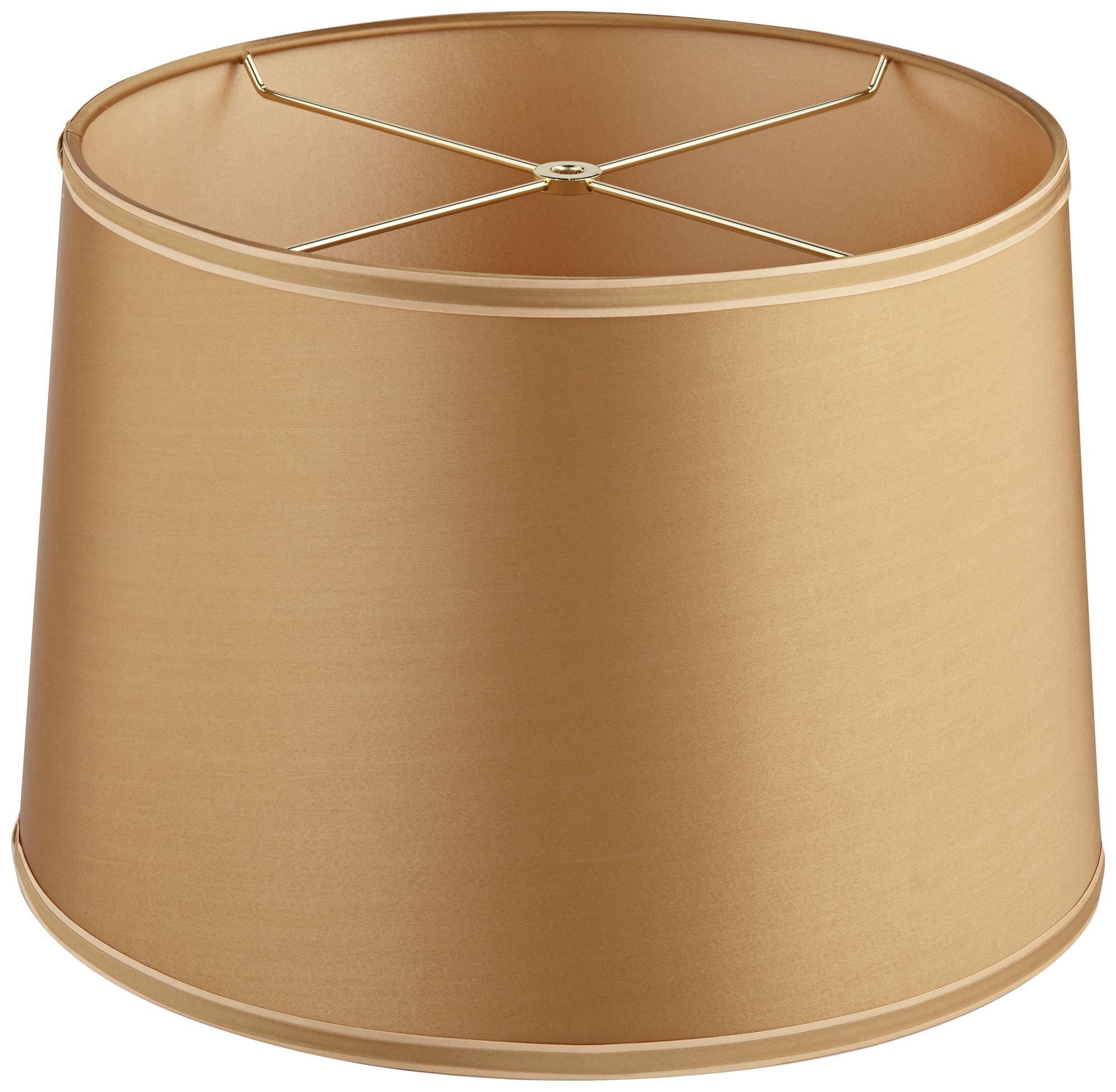 Gold Shade with Gold Trim 14x16x11 (Spider) - #97K56 | Lamps Plus