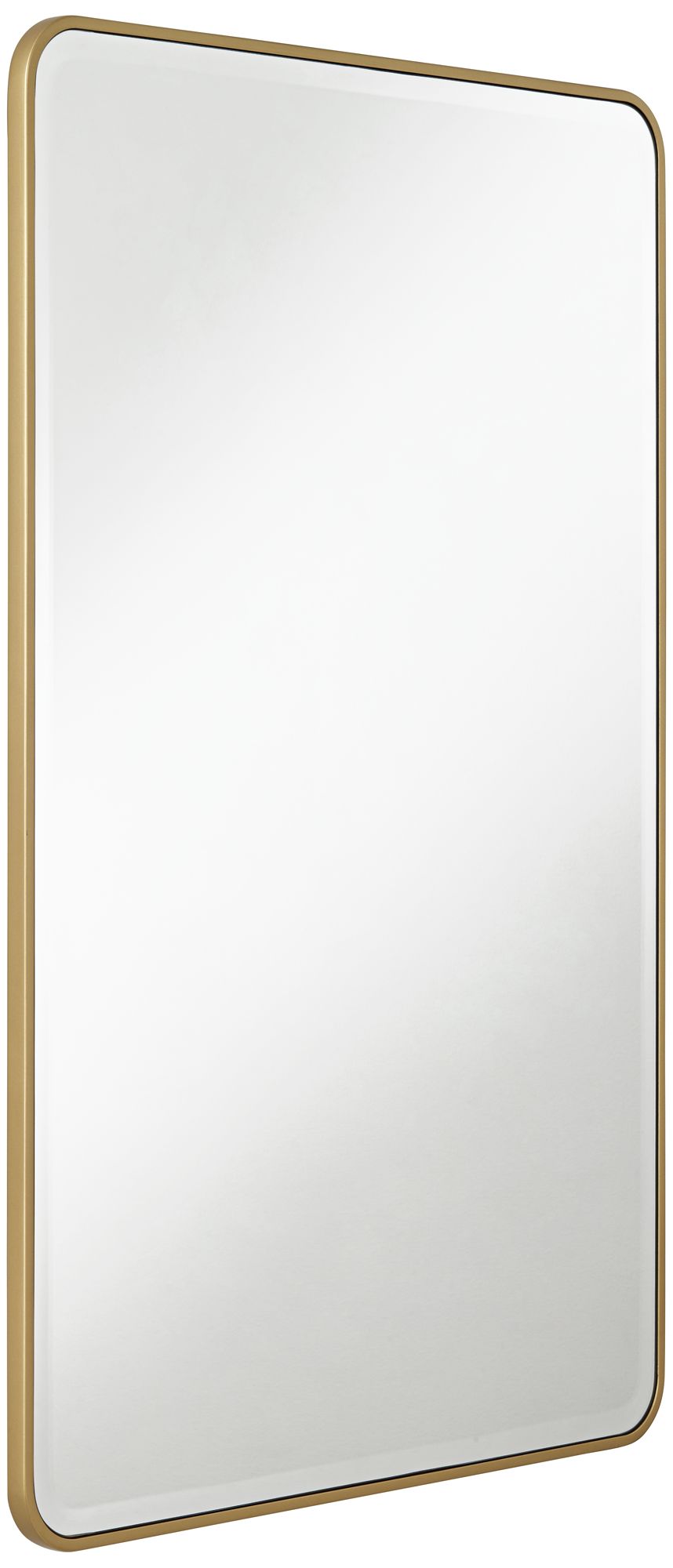 Graffen Shiny Gold 27" x 40" Rectangular Wall Mirror - #731X8 | Lamps Plus