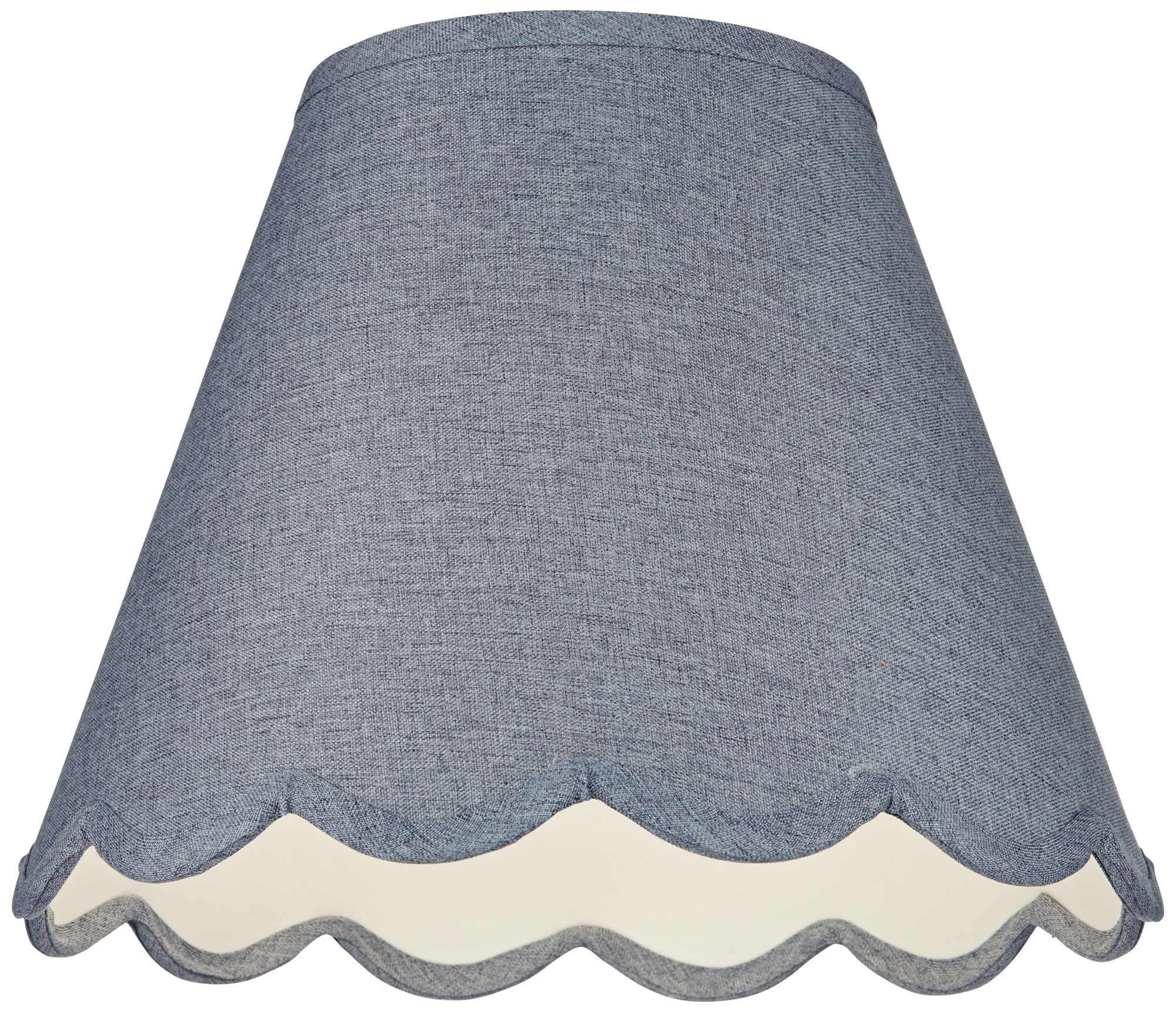 Gray Scallop Bottom Empire Lamp Shade 6x12x9.5 (Spider) - #783H3 ...