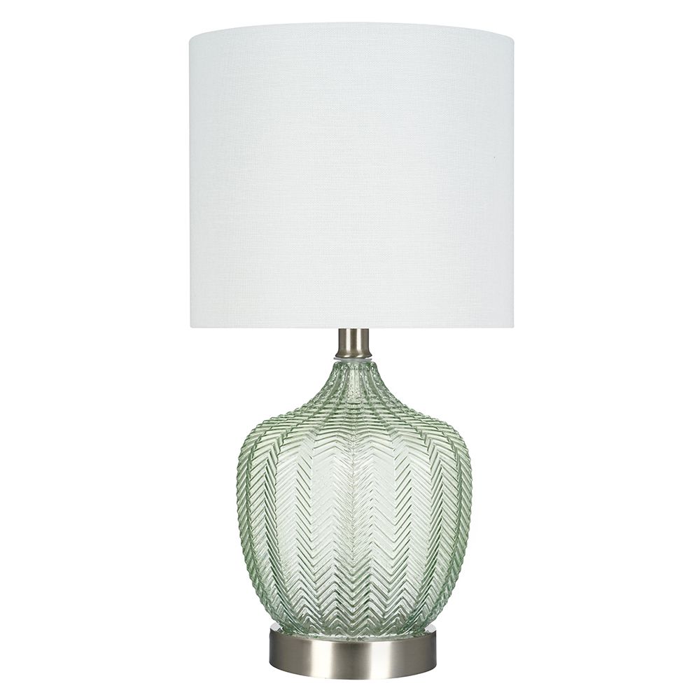Green Glass 18" High LED Accent Table Lamp - #74J95 | Lamps Plus