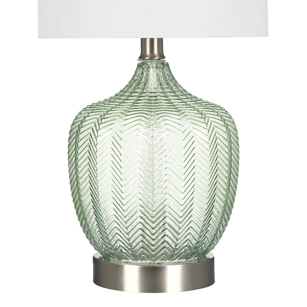 Green Glass 18" High LED Accent Table Lamp - #74J95 | Lamps Plus