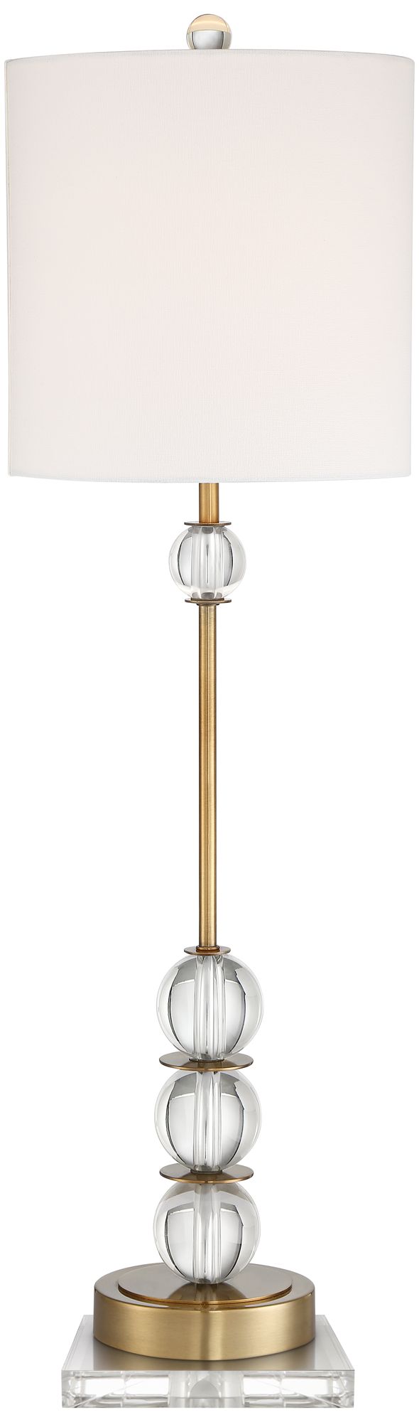 Halston Buffet Table Lamp With 7" Wide Square Riser - #603M0 | Lamps Plus