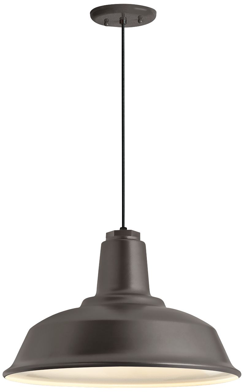 Heavy Duty 16"W Textured Bronze Outdoor Hanging Light - #10P47 | Lamps Plus