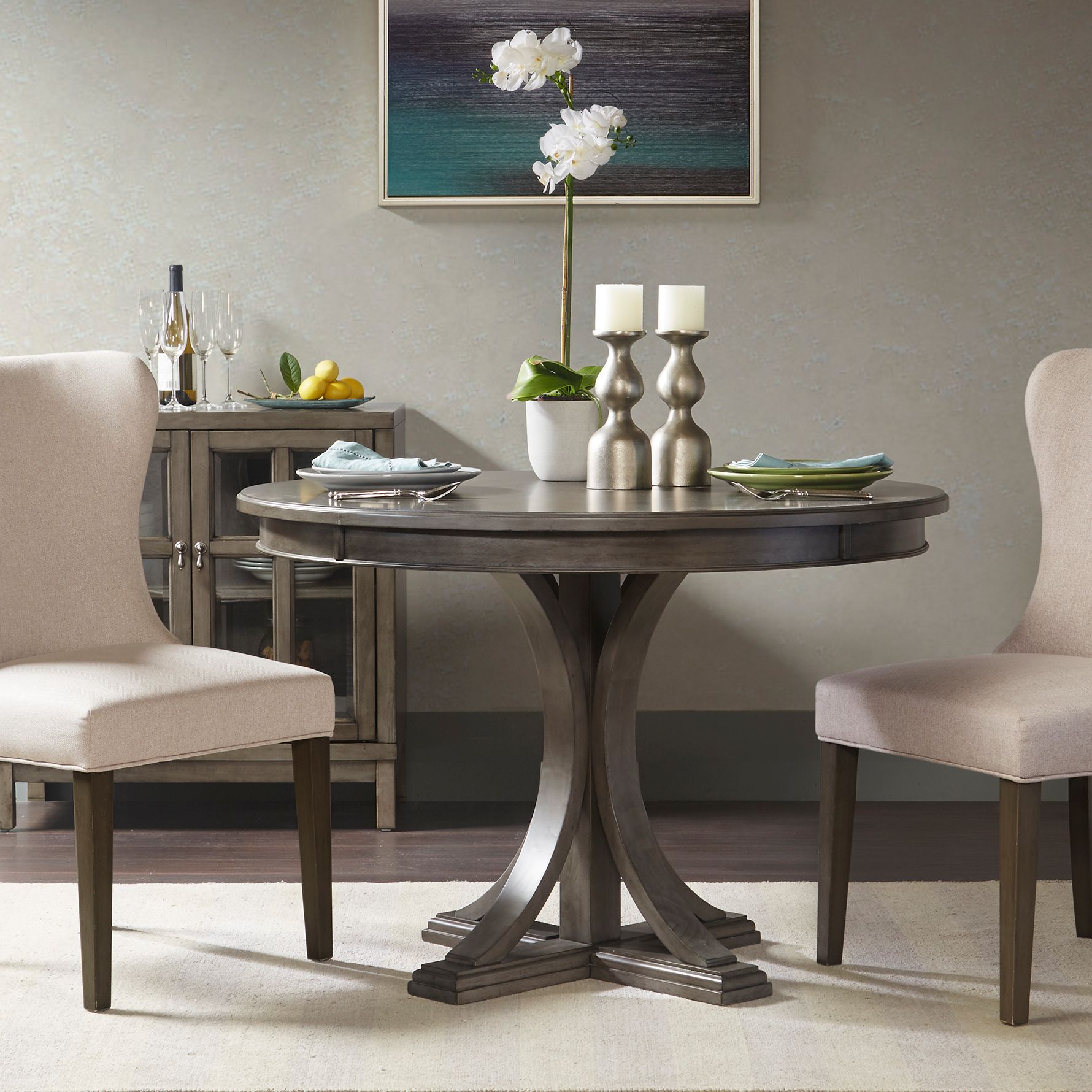 44 inch round dining table set store