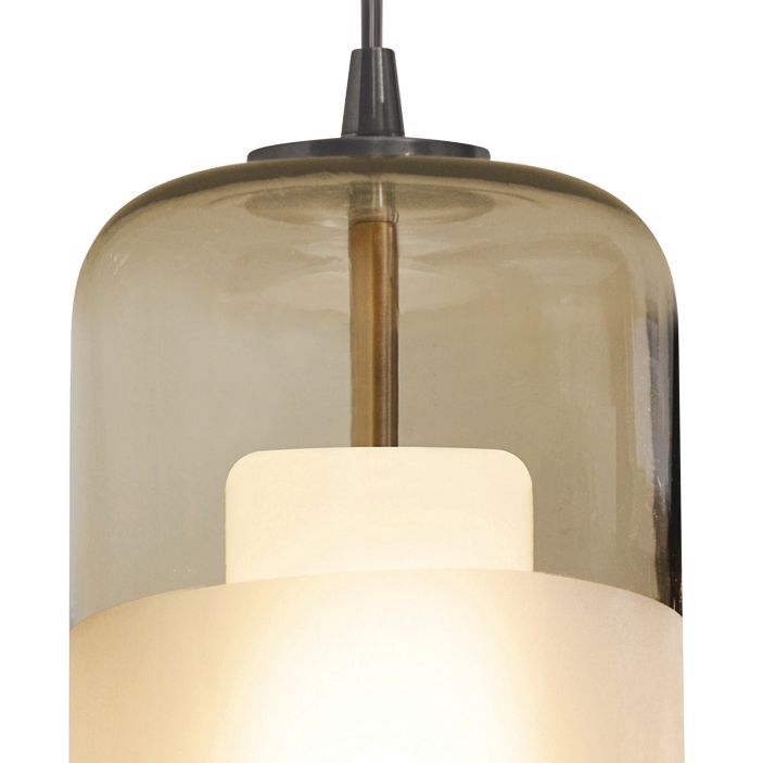 Hermosa 6" Wide Nickel Brown Glass LED Mini Pendant Light - #88A27 ...
