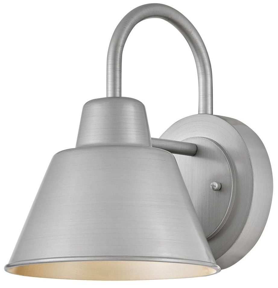 Hinkley Lark Wes 10 1/2"H Brushed Aluminum Gooseneck Barn Light ...