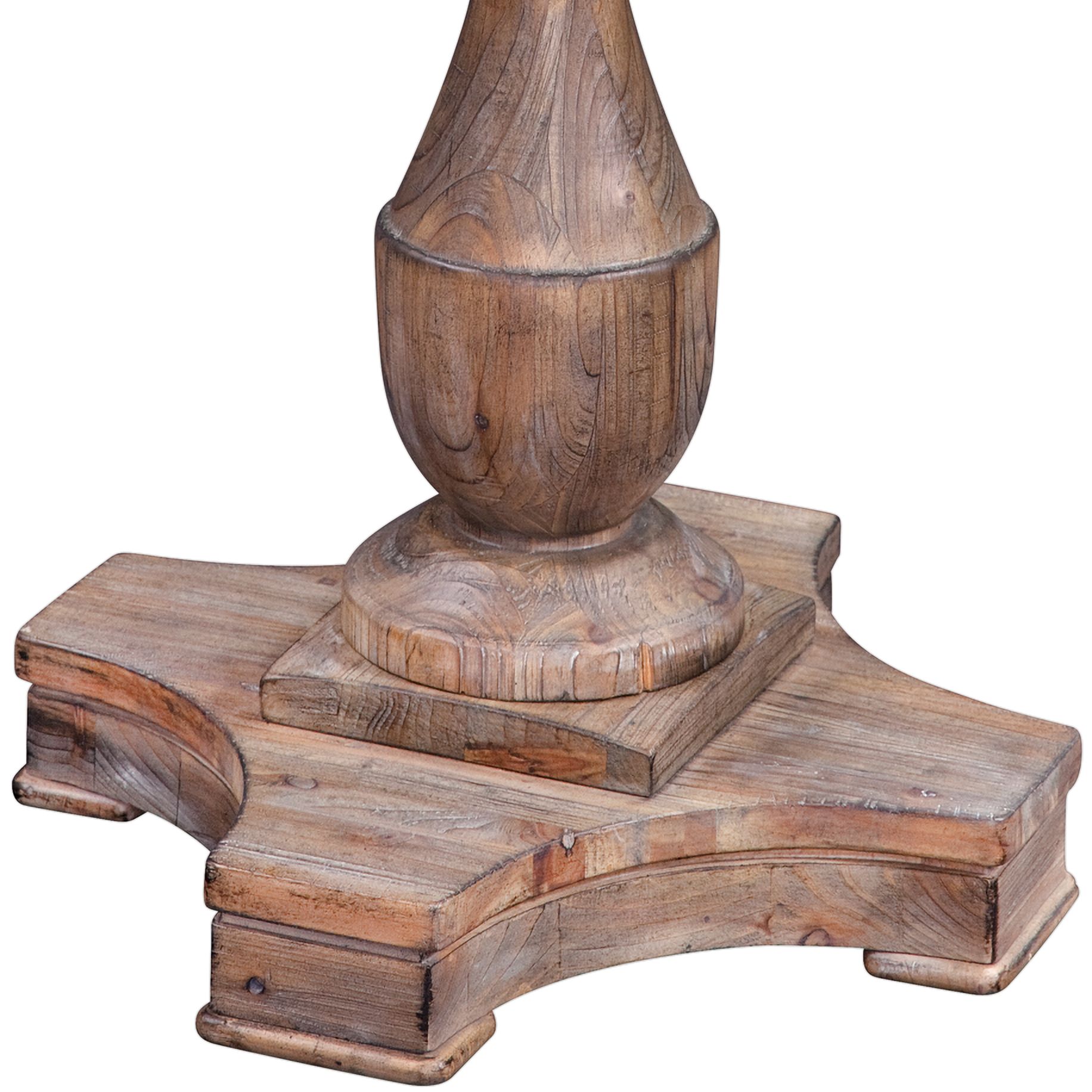 Hitchcock 20" Wide Smoked Barnwood Round End Table - #678J0 | Lamps Plus