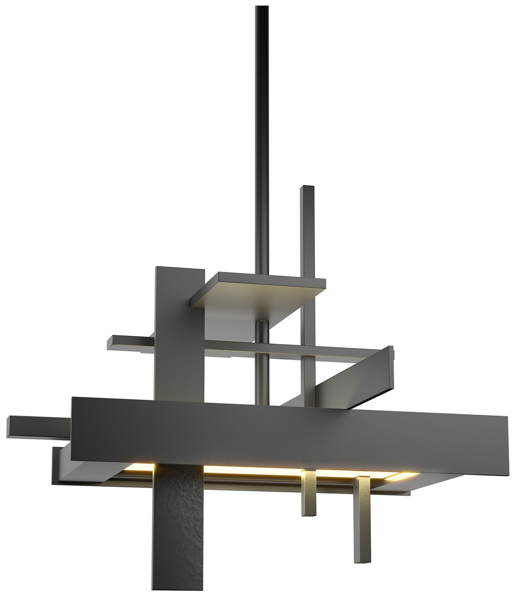 Hubbardton Forge Planar 10.6" Wide Black Small Modern LED Pendant ...