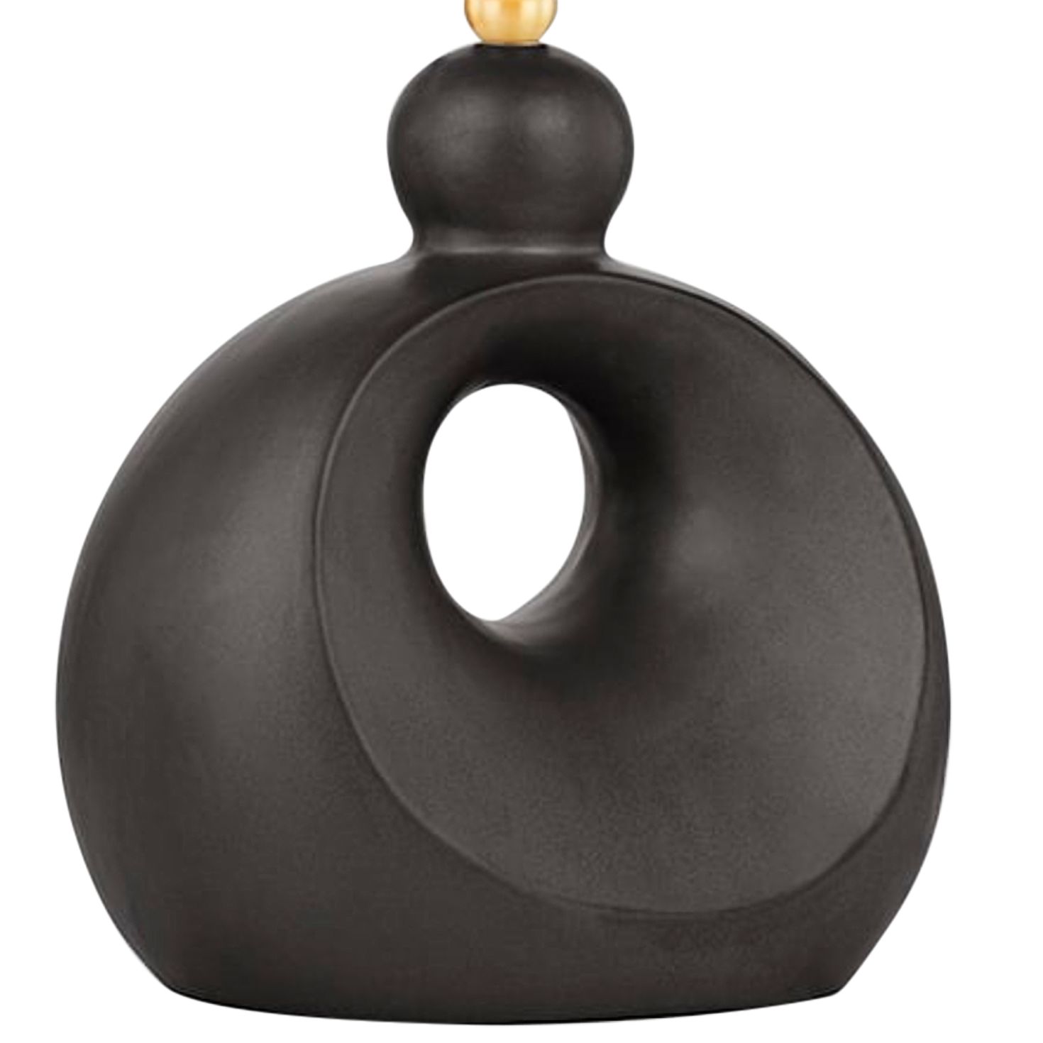 Hudson Valley Penonic Hematite Ceramic Table Lamp - #140W1 | Lamps Plus