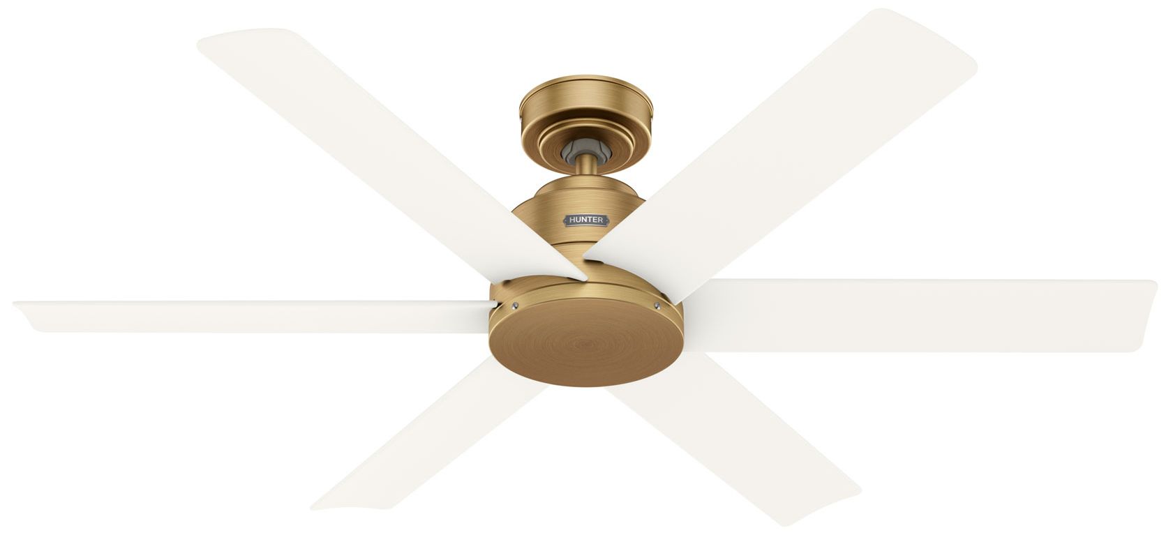 Hunter 52 inch Kennicott Luxe Gold Damp Rated Ceiling Fan and Wall ...