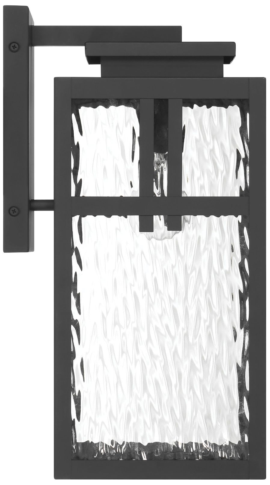 Hunter Aspenbrook Matte Black WeatherMax 1 Light Large 17 Inch Wall ...
