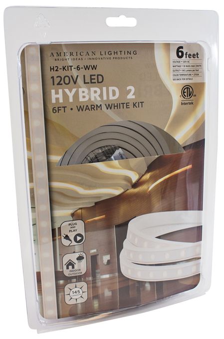 Hybrid 2 6-Foot Warm White LED Tape Light Kit - #9N866 | Lamps Plus