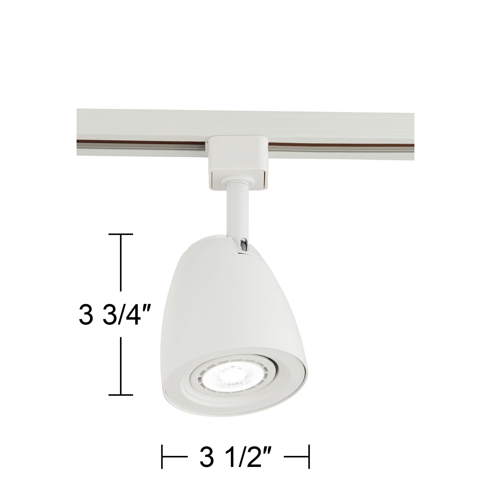 Ian 4-Light White LED Track Fixture with Floating Canopy - #71K68 ...