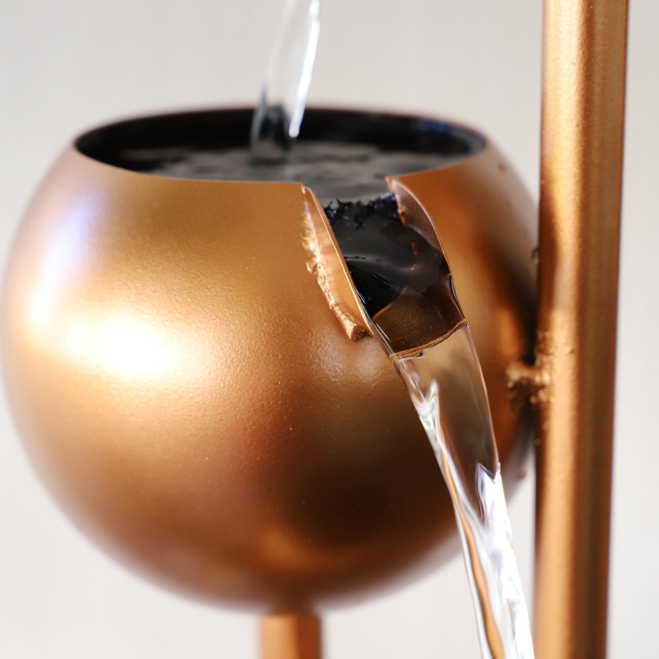 Icarus 47 1/4" High Copper and Black Cascading Floor Fountain - #85A53 ...