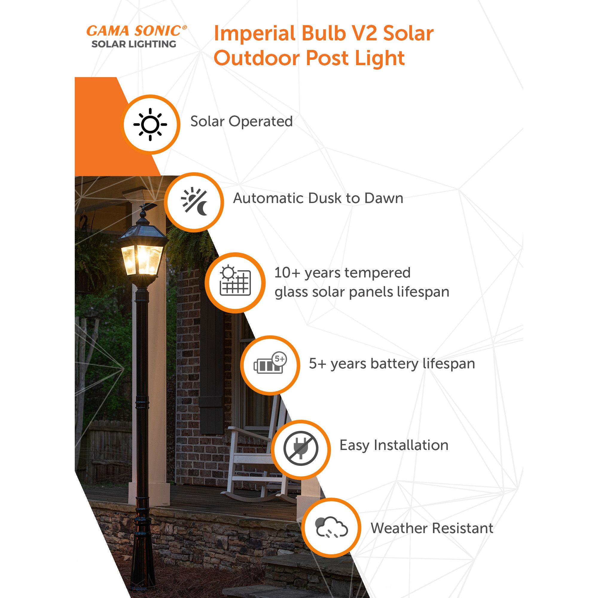 Imperial Bulb 24 1/4" High Black LED Solar Outdoor Post Light - #011J6 ...