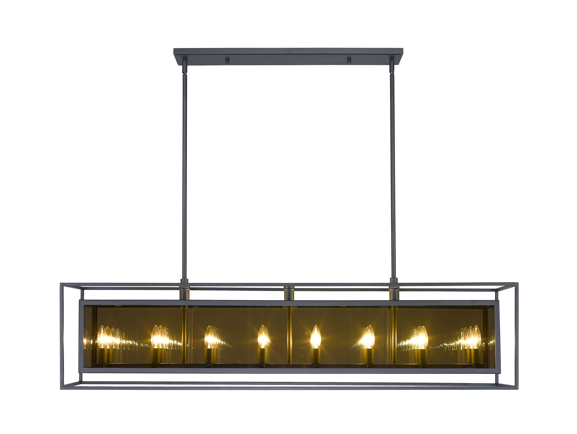 Infinity 11 1/4"W Misty Charcoal 16-Light Kitchen Island Light Pendant ...