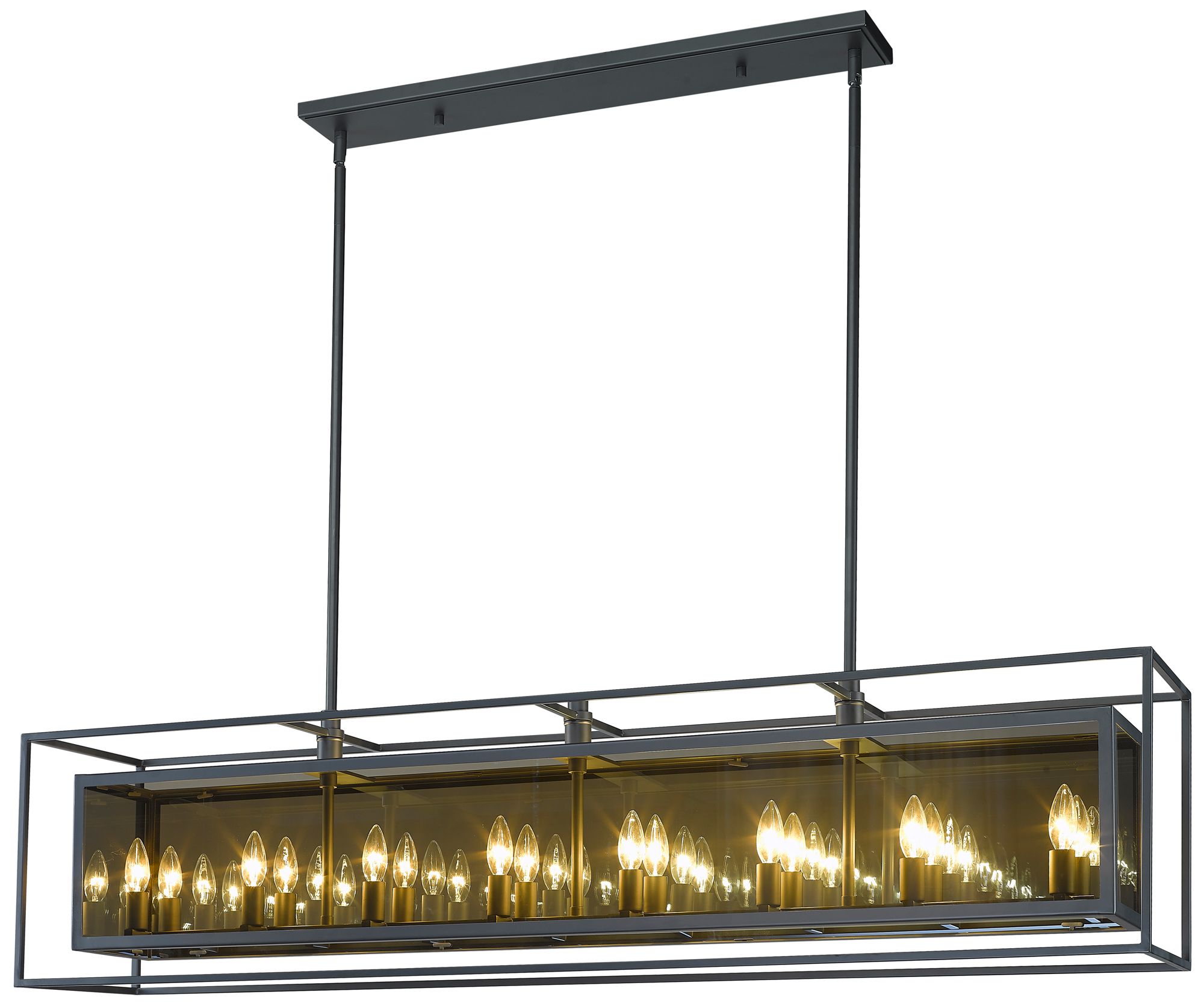 Infinity 11 1/4"W Misty Charcoal 16-Light Kitchen Island Light Pendant ...