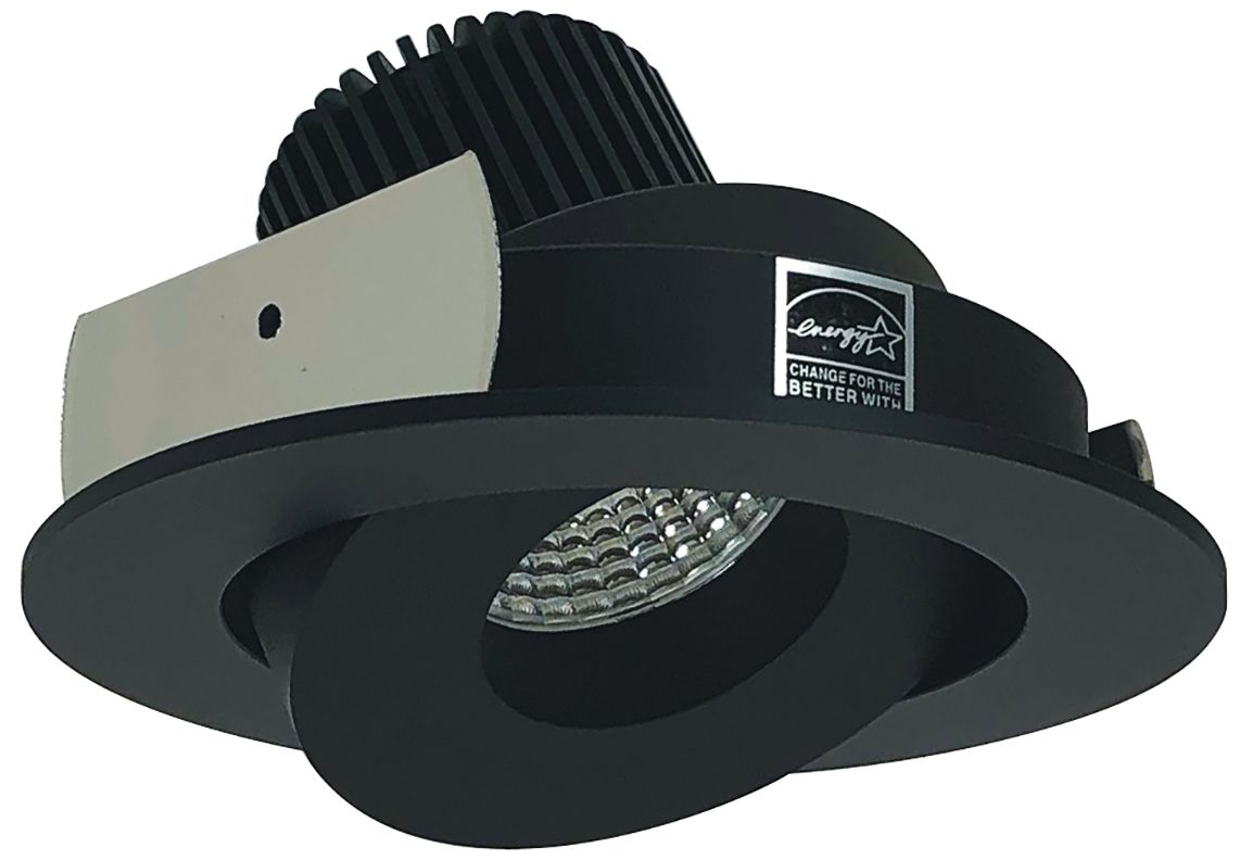 Iolite HL 4" Black LED Round Surface Gimbal Adjustable Trim - #87T26 ...