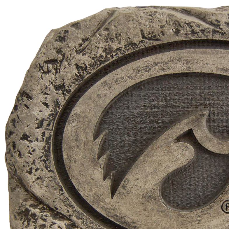 Iowa Tiger Hawk Logo 11"H Trevia Graystone Stepping Stone - #514G9 ...