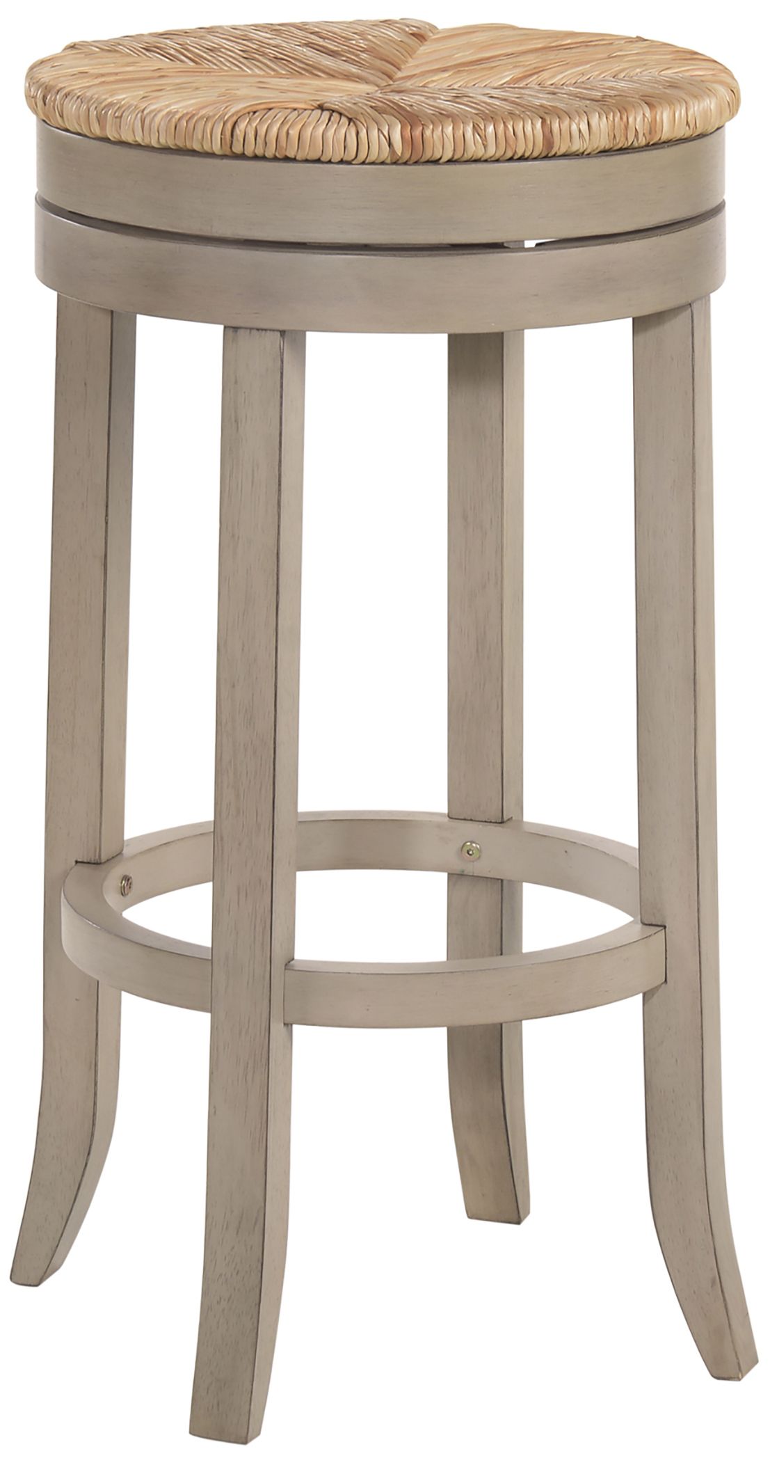 Irving 30" Espresso Wood and Rush Swivel Bar Stool - #79F97 | Lamps Plus