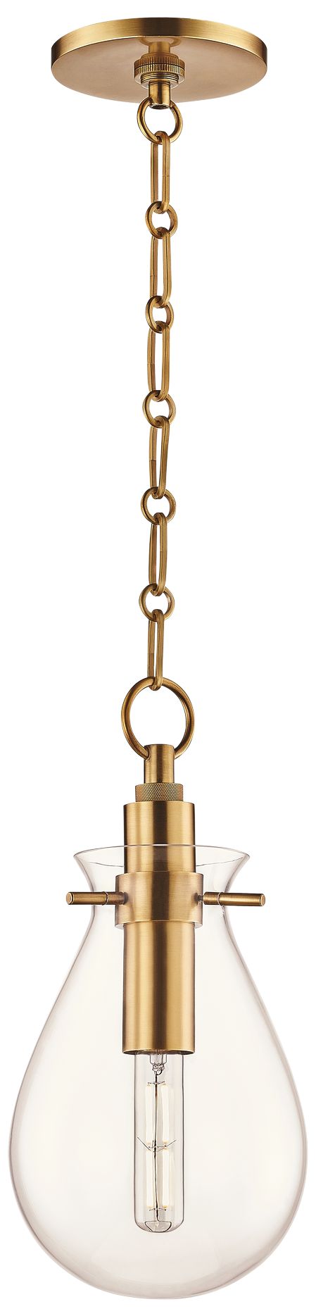 Brass - Antique Brass, Mini-Pendant Pendant Lighting | Lamps Plus