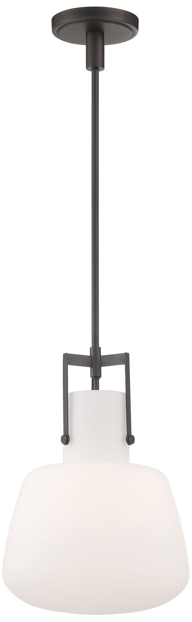 Izel 1-Light Glass Pendant - Oil Rubbed Bronze - #9162E | Lamps Plus