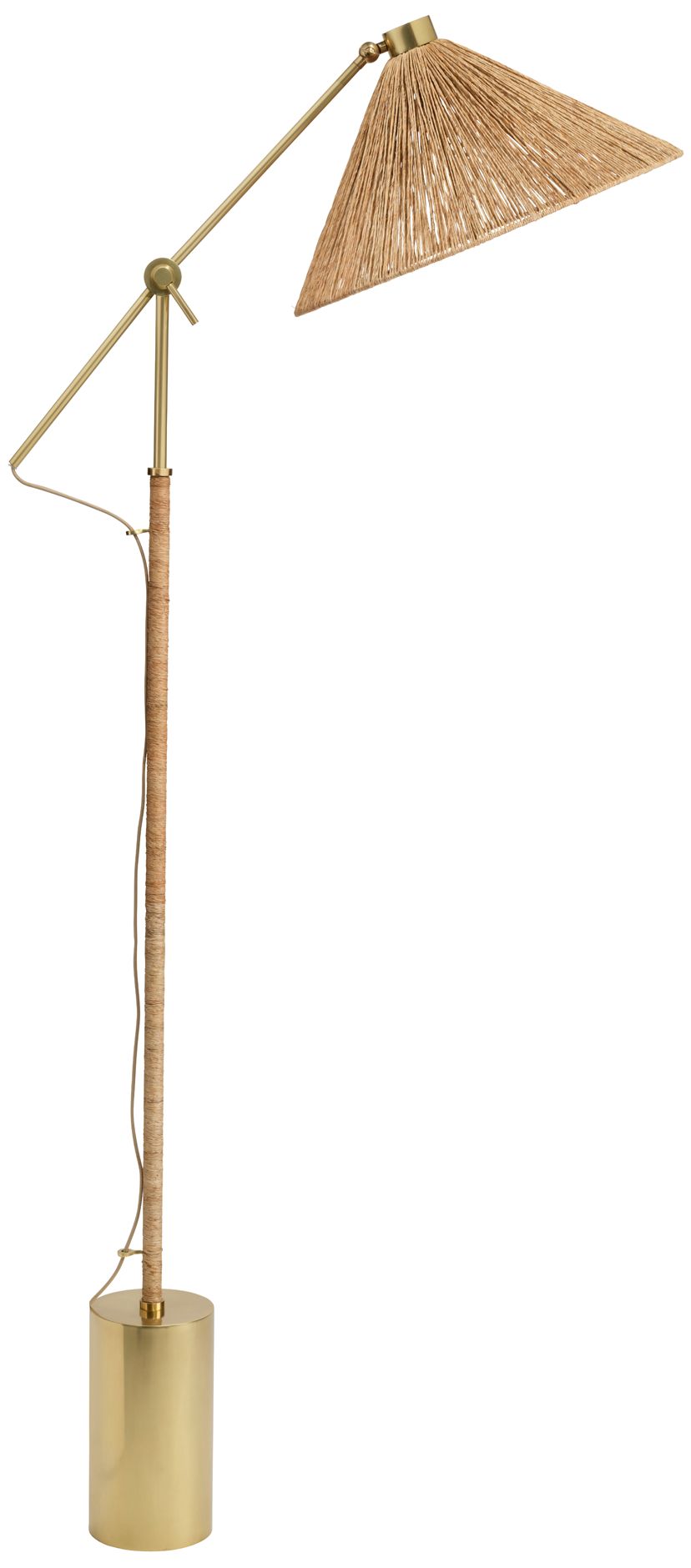 Jamie Young Fitzgerald Floor Lamp 61.25" in Natural - #AV554 | Lamps Plus