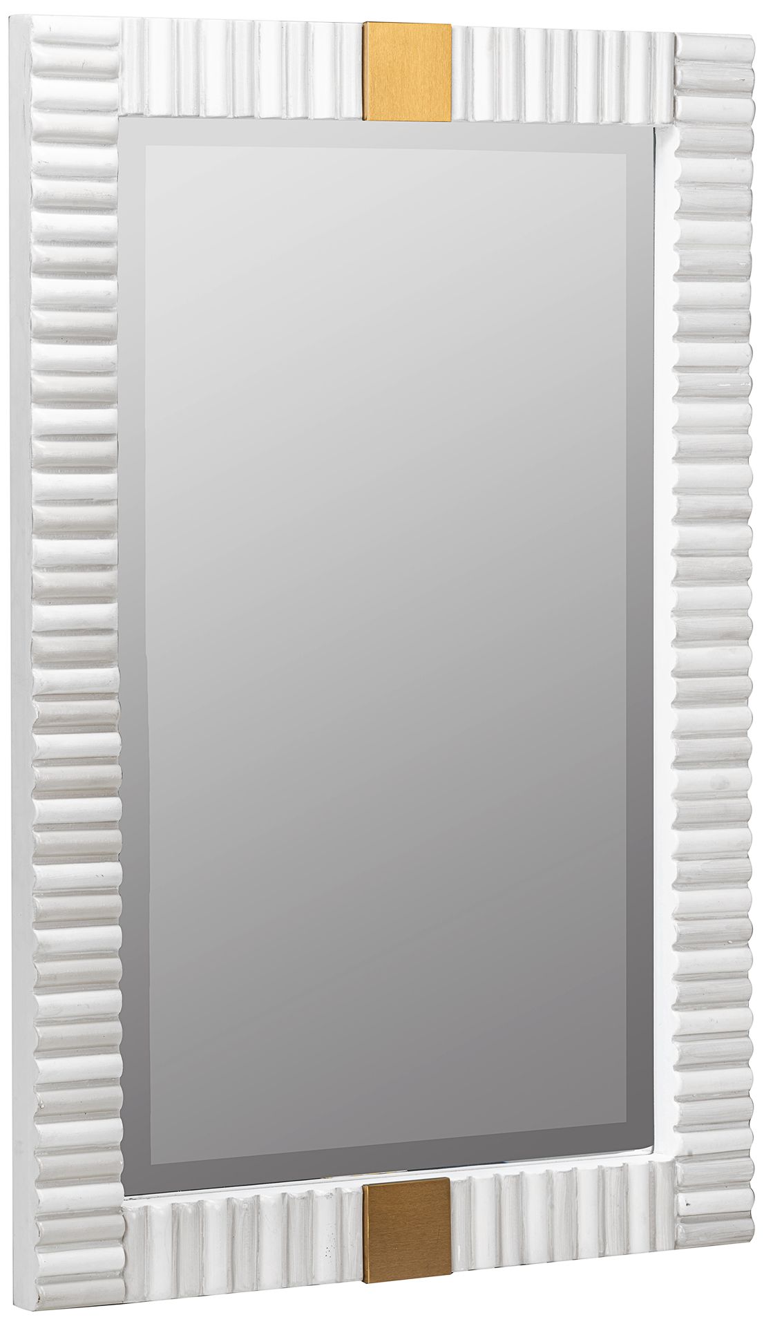 Jenessa Glossy White 24" x 36" Rectangular Wall Mirror - #928J1 | Lamps ...