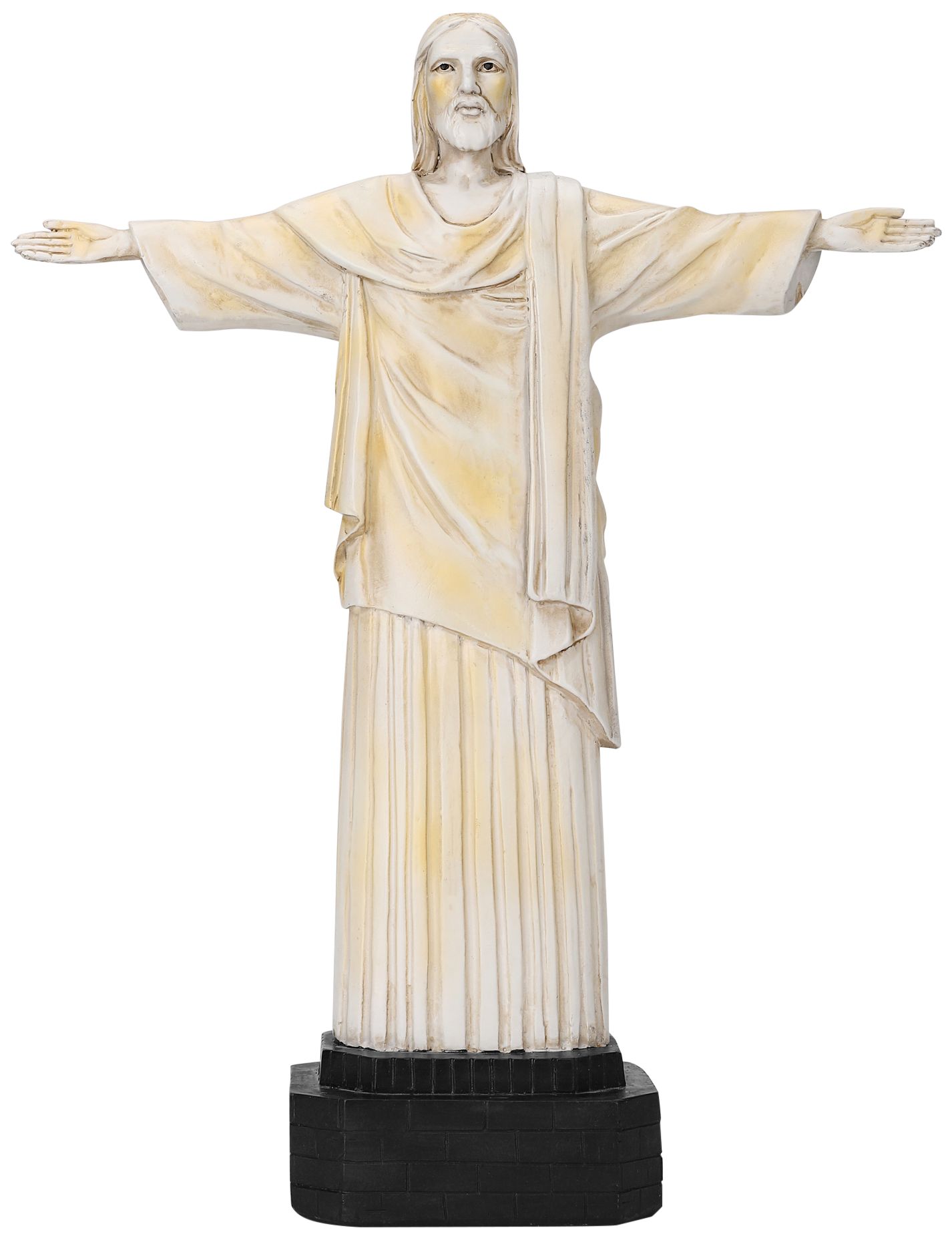 Jesus 15" High Off-White Statue with Solar LED Spotlight - #413N3 ...